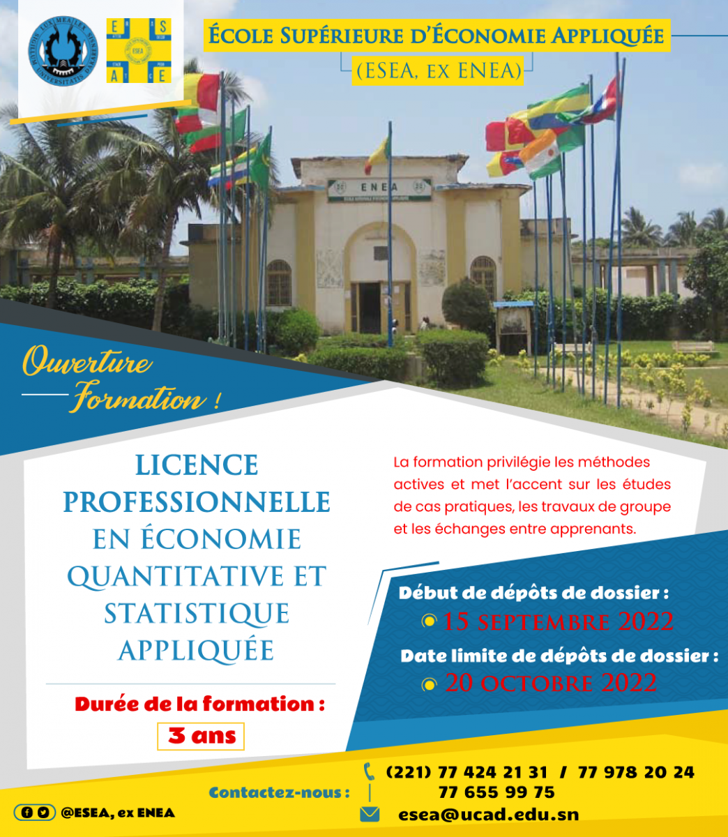 PEGO | ESEA | Ecole Supérieure d'Economie Appliquée